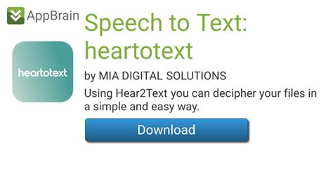 Speech To Text Heartotext For Android Free App Download