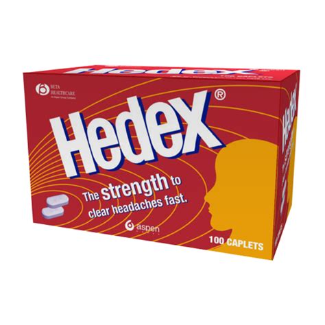 Hedex Caplets Shelys Pharmaceuticals Limited