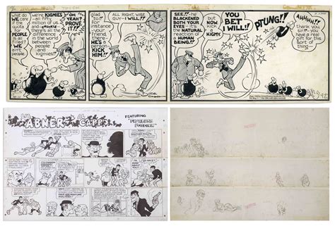 Lot Detail Large Lot Of Comic Art Including Three Original Lil