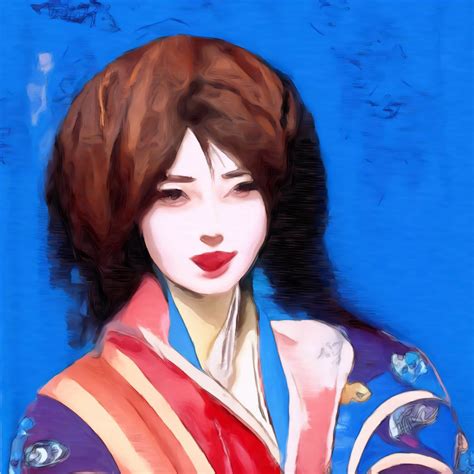 Artstation Japanese Girl In Traditional Kimono Artworks