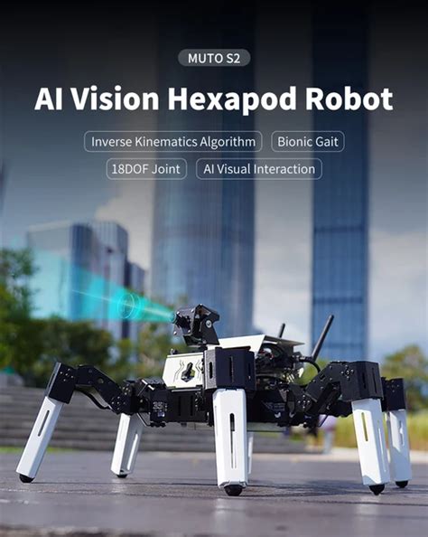 18dof ros2 hexapod robot spider for raspberry pi 4b and 47 off
