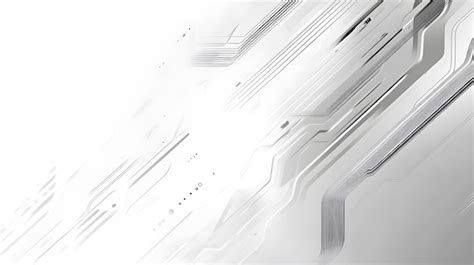 A Minimalist White Circuit Board Background Featuring Intricate And Clean Lines With A