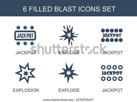 6 Blast Icons Trendy Blast Icons Stock Vector Royalty Free 1278704647 Shutterstock