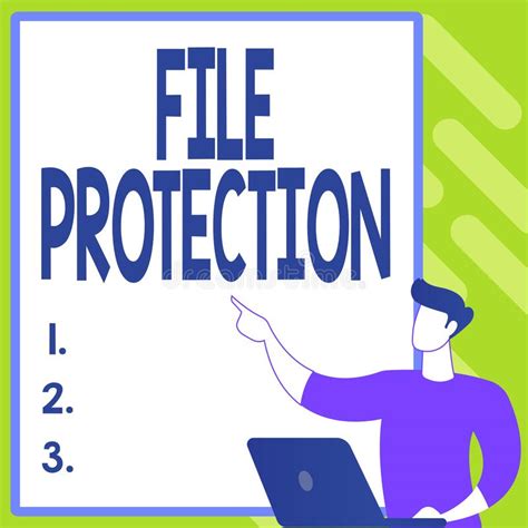 Handwriting Text File Protection Business Concept Preventing