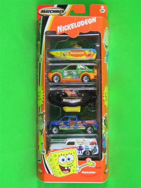 2003 Matchbox 5 Pack Nickelodeon Jimmy Neutron Spongebob Rugrats Nick