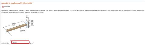 solved appendix b supplemental problem b 006 xincorrect