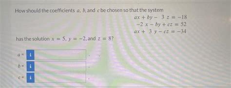 Solved A Set Up A Linear System Whose Solution Provides