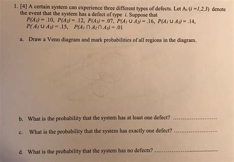 solved 1 [4] a certain system can experience three