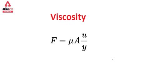 Viscosity Formula Symbol Viscosity Of Water Meaning Unit