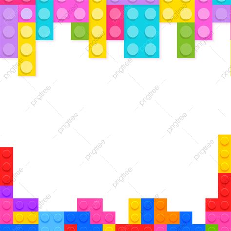Templat Design Vector Hd Png Images Colorfull Block Border Design