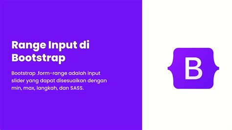 Belajar Bootstrap 26 Range Input Di Bootstrap — Minarsih Tech