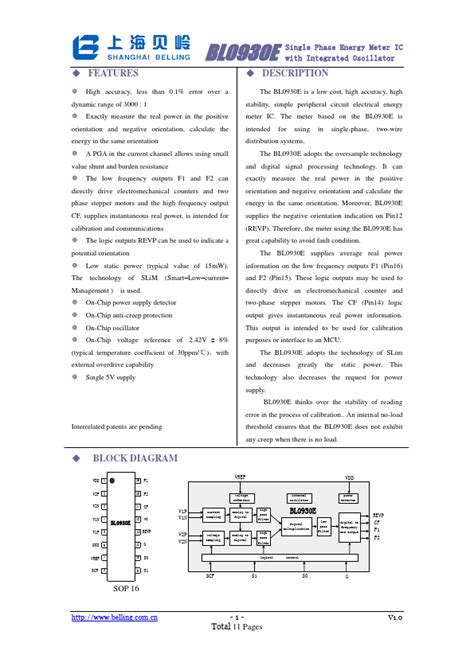 Bl0930e Single Phase Energy Meter Belling