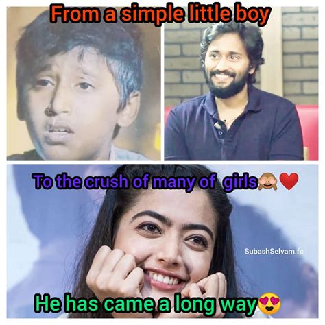 Subash Selvam Stay Positive Work Hard Make It Happen ️ Subashselvam94 You Are So Cute I