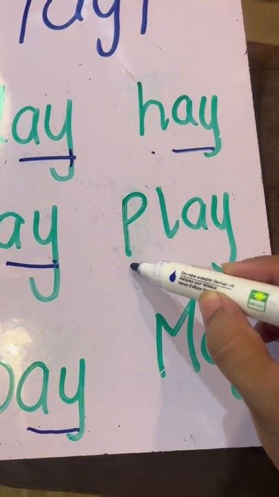 Ay Sound Digraphlearn Phonics Digraph Ending Y Easy Phonics