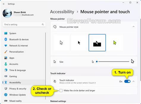 Turn On Or Off Touch Indicator In Windows 11 Windows 11 Forum