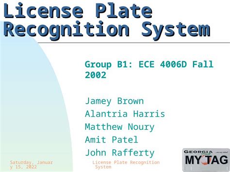 PPT License Plate Recognition System DOKUMEN TIPS