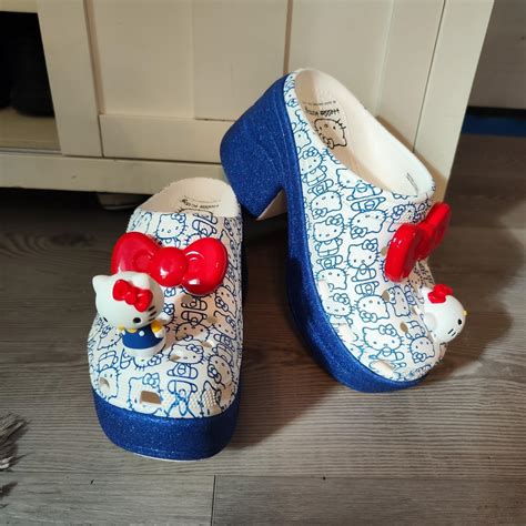 Hello Kitty Clog Crocs Size Us Womens 7 Depop