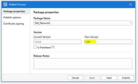 Publish Of Workflow Project To Orchestrator Failed Package Already