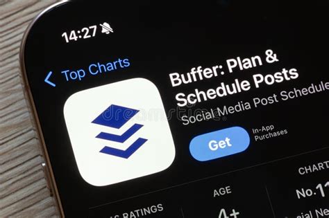 Apple App Store With Buffer Social Media Mobile Schedule Application To Be Installed On Ios