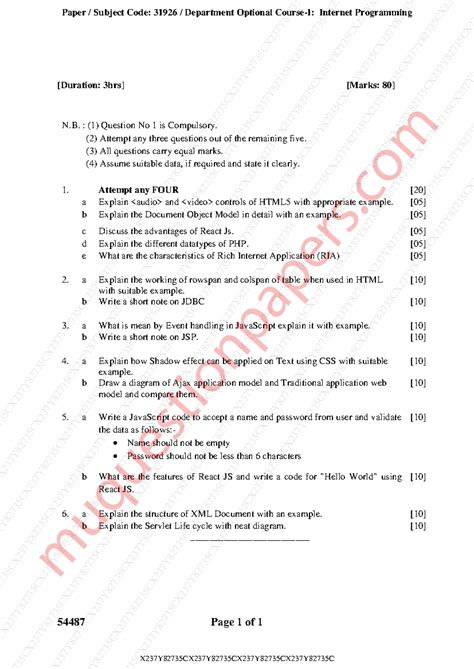Be Computer Engineering Semester 5 2024 May Internet Programmingrev