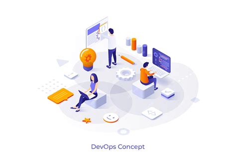 Premium Vector Conceptual Template With People Working On Computers