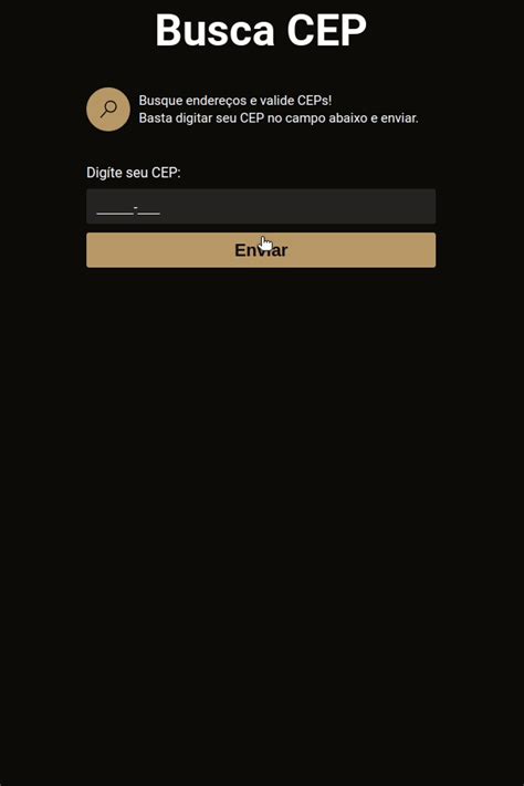 Github Fvieira99 Desafio Cep Front