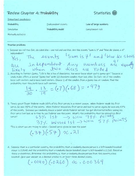 Review Stat Test6 Summary Sr Sem Bach Review Cvwper 4 Iiworzw