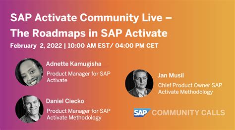 Sap Activate Community Call Recap The Roadmaps I Sap Community