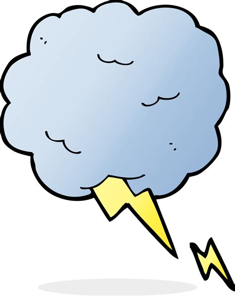 Cartoon Thundercloud Symbol 45086284 Png