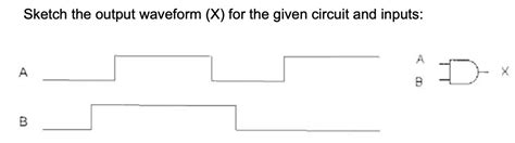 Solved Sketch The Output Waveform X For The Given Circuit Chegg Com