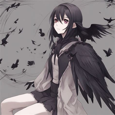 Anime Crow Girl By Nightwing1424 On Deviantart