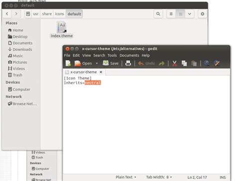 Settings How Do I Change The Cursor And Its Size Ask Ubuntu