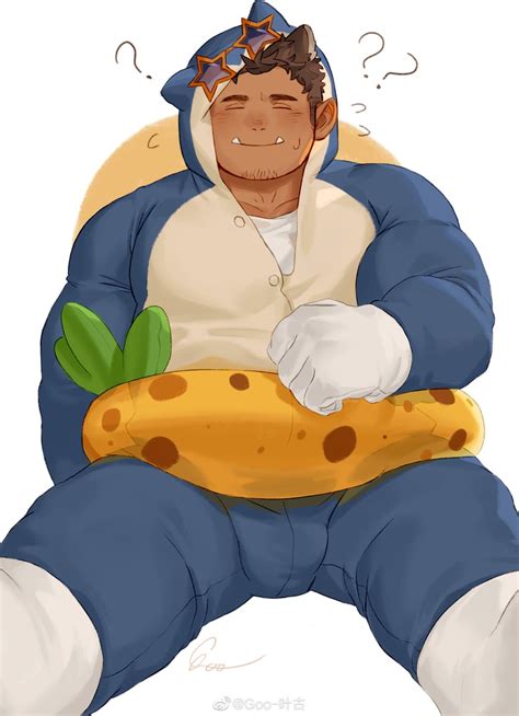 Snorlax Original And 1 More Drawn By Gookoushishikou11 Danbooru