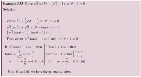 Trigonometric Equations Definition Formula Solved Example Problems