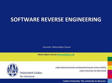 Ppt Software Reverse Engineering Powerpoint Presentation Free
