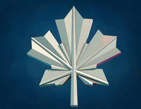 Maple Leaf Low Poly 3d Model By Skazok