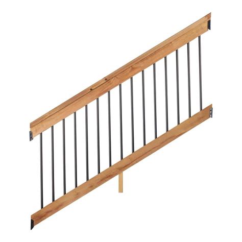 Reviews For Prowood 34 In H X 72 In W Pressure Treated Cedar Tone Pine Wood Deck Stair Railing