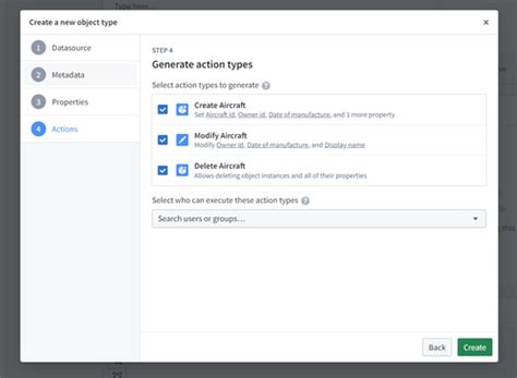 Object And Link Types • Object Types • Create An Object Type • Palantir