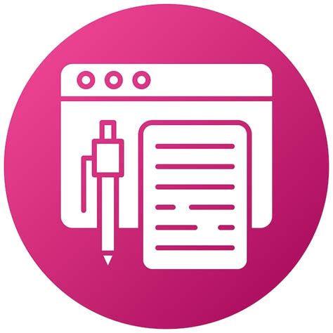 Premium Vector Copywriting Amd Scripting Icon Style