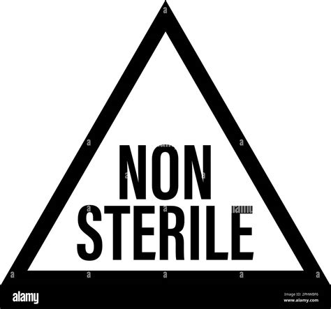 Non Sterile Iso On White Background Non Sterile ISO Black Symbol Flat Style Stock Photo Alamy
