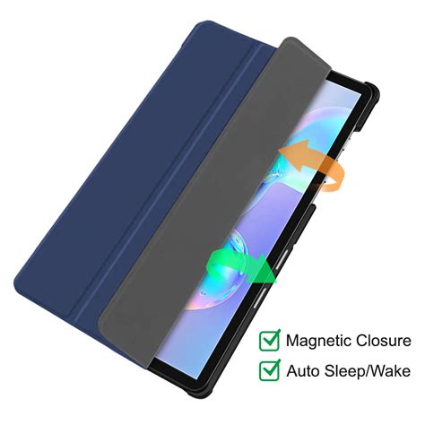 Trifold Smart Case Stand For Samsung Galaxy Tab S Blue