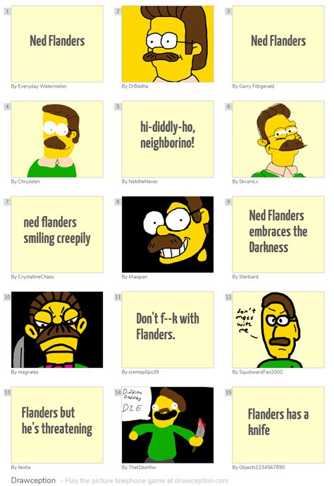 Ned Flanders Drawception