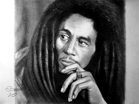 Bob Marley Sketch At Explore Collection Of Bob