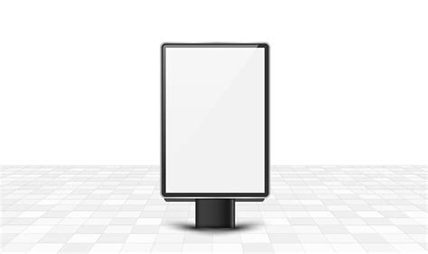 Panneau Daffichage Blanc Blanc Blanc Daffichage Pour La Conception De Vecteur De Publicité