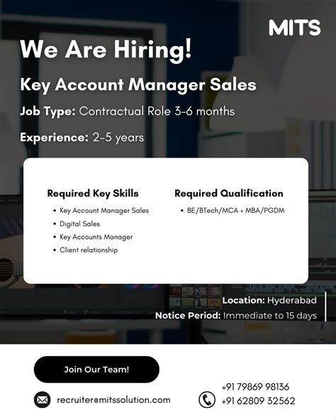 Mits Solution On Linkedin Mitssolution Hr Hiring Jobs Explorepage Keyaccountmanagement