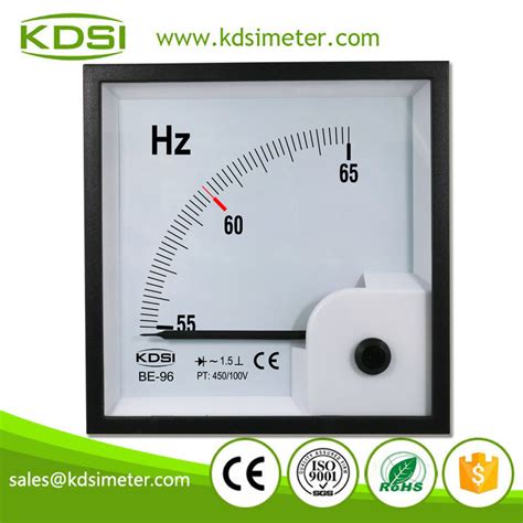 Hot Sales BE 96 55 65Hz 450 100V Panel Analog Hz Frequency Meter Buy Meter Frequency Meter