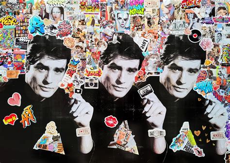 Alain Delon Famous French Actor Sex Symbol Male Portrait Movie Star Vintage Collage In Modern