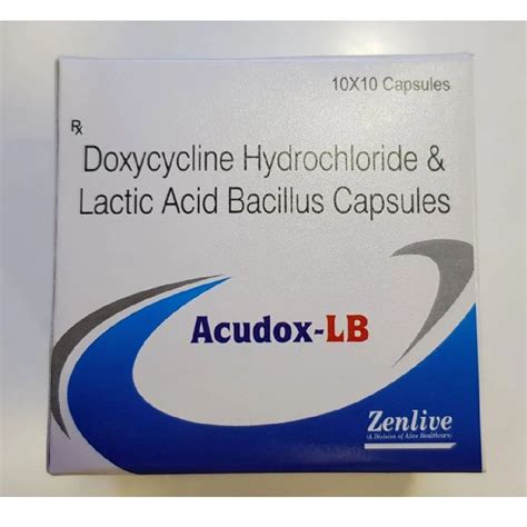 Doxycycline Hydrochloride Lactic Acid Bacillus Capsulescapsules At Rs 1200 Box Doxycycline And