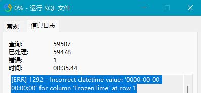 MySQL Err Incorrect Datetime Value For Column CREATE TIME At
