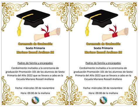 Redacción De Invitación Para Graduación De Sexto Grado Palabras De